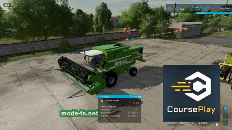Мод на Курсплей (CoursePlay 7.1.1.6) для Farming Simulator 22 | mods-fs.net